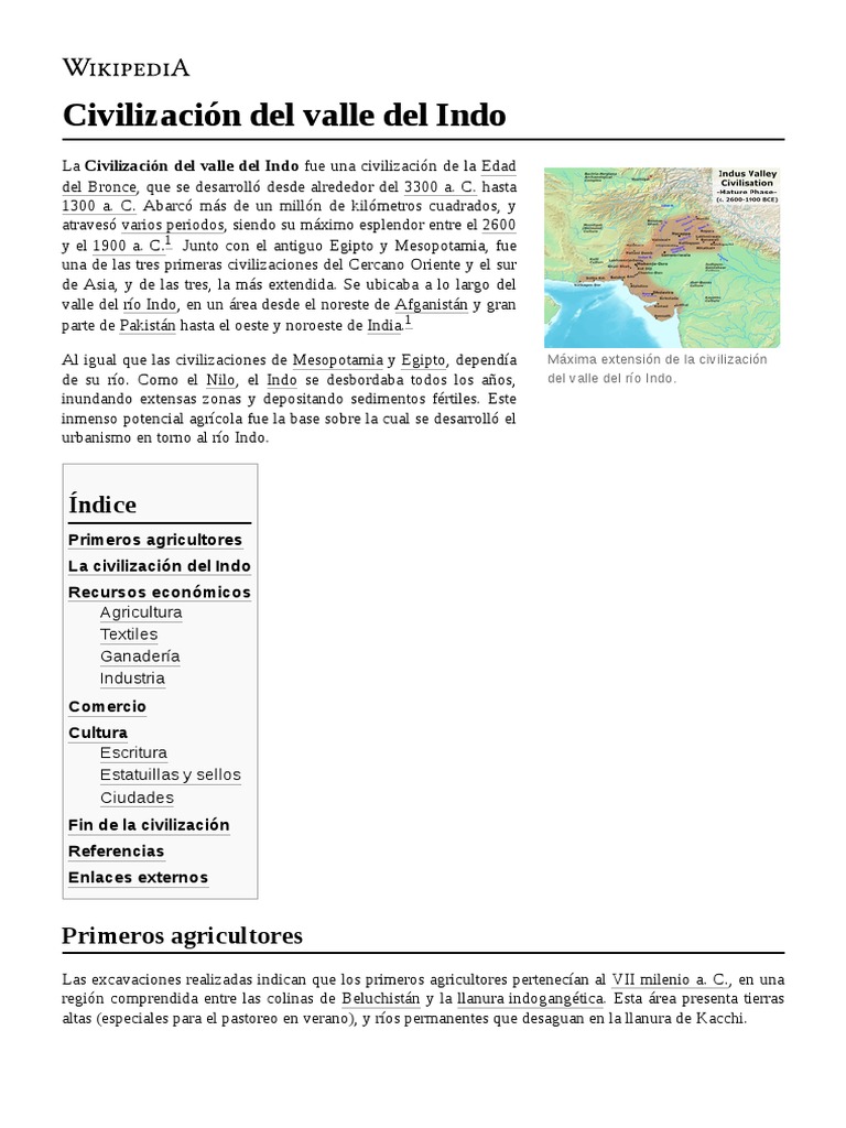 Civilización Del Valle Del Indo | PDF