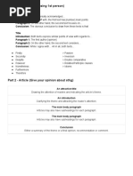 CAIE English Language 1123 Paper 1 Writing Structure | PDF | Language ...