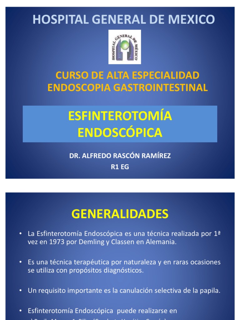 Esfinterotomia Endoscopica | PDF | Páncreas | Órgano (anatomía)