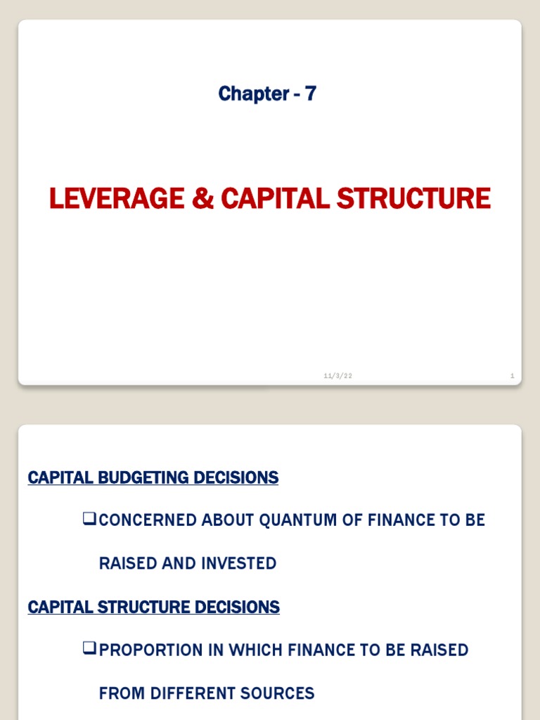 FM Capital Structure | PDF | Capital Structure | Cost Of Capital FM Capital Structure | PDF | Capital Structure | Cost Of Capital