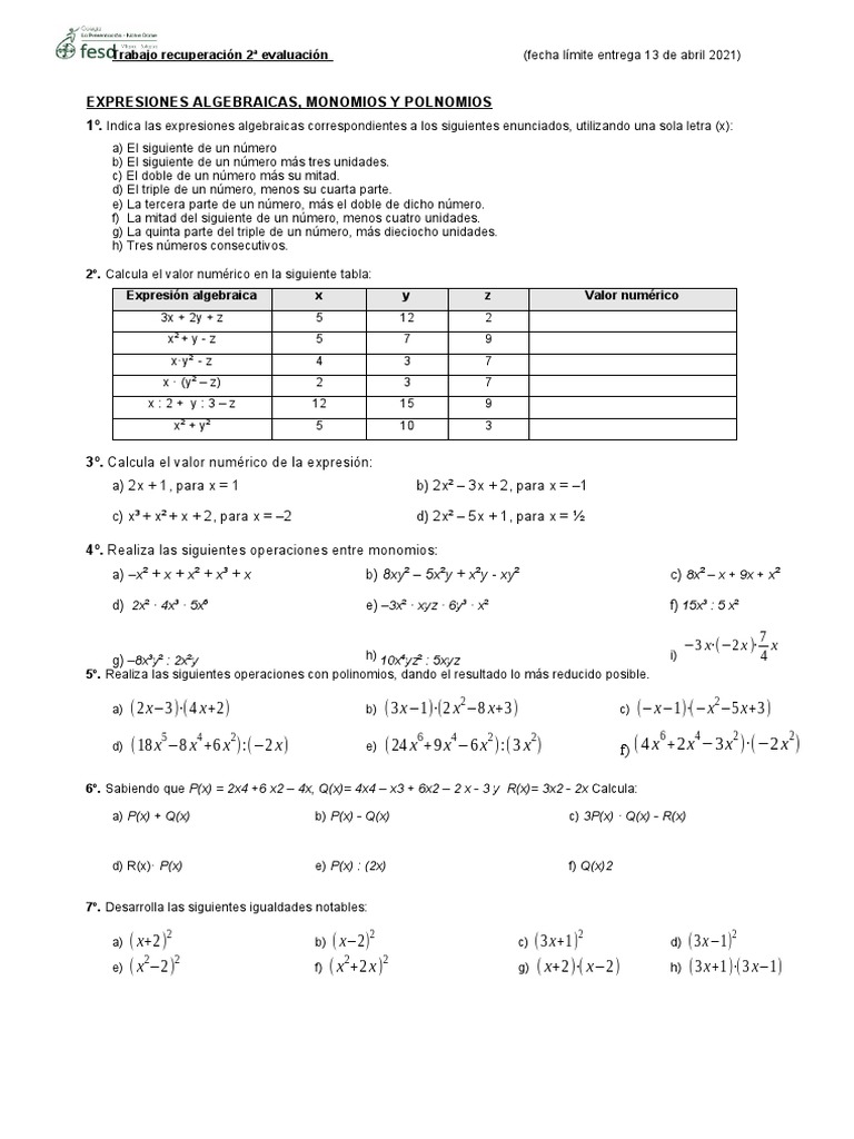 Ejercicios de Matemáticas 2º ESO | PDF | Triángulo | Formas geométricas