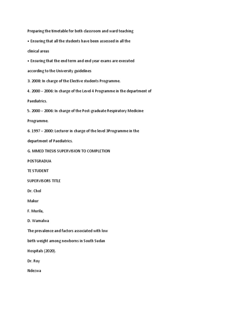 Preparing The Timetable For Both Classroom and Ward Teaching | PDF