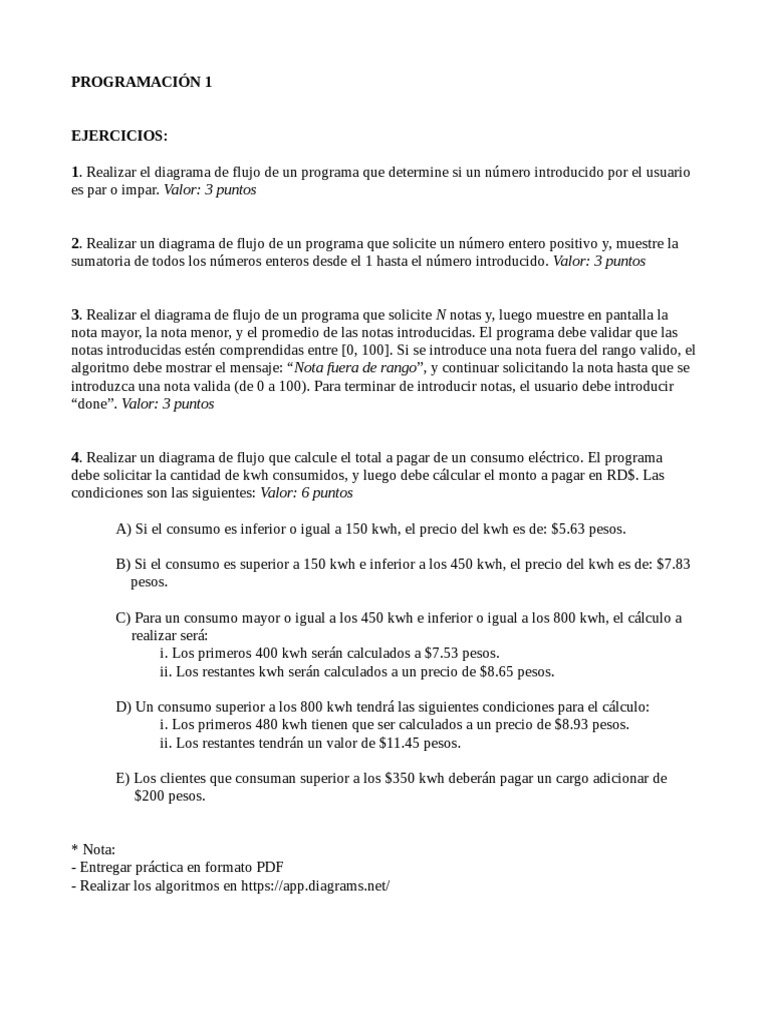 Practica 1 - Algoritmos | PDF