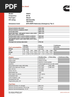Cummins DGDB Data Sheet | PDF | Engines | Radiator