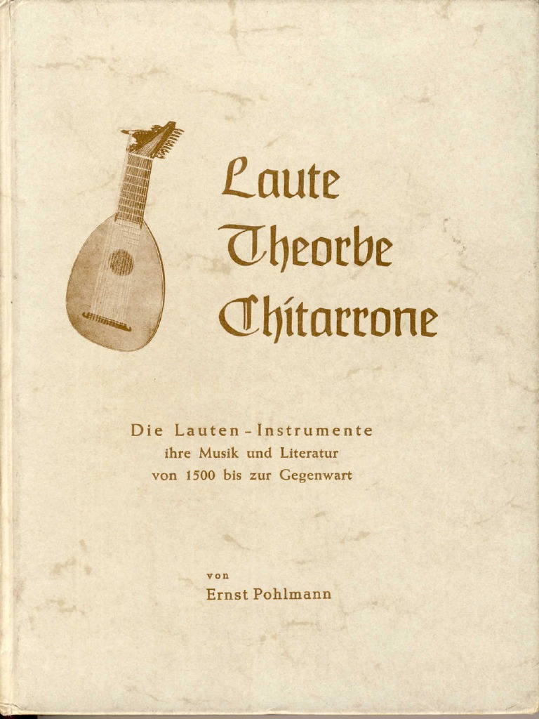 BACH, J.S. - Pohlmann, Laute Theorbe Chitarrone (1972) | PDF