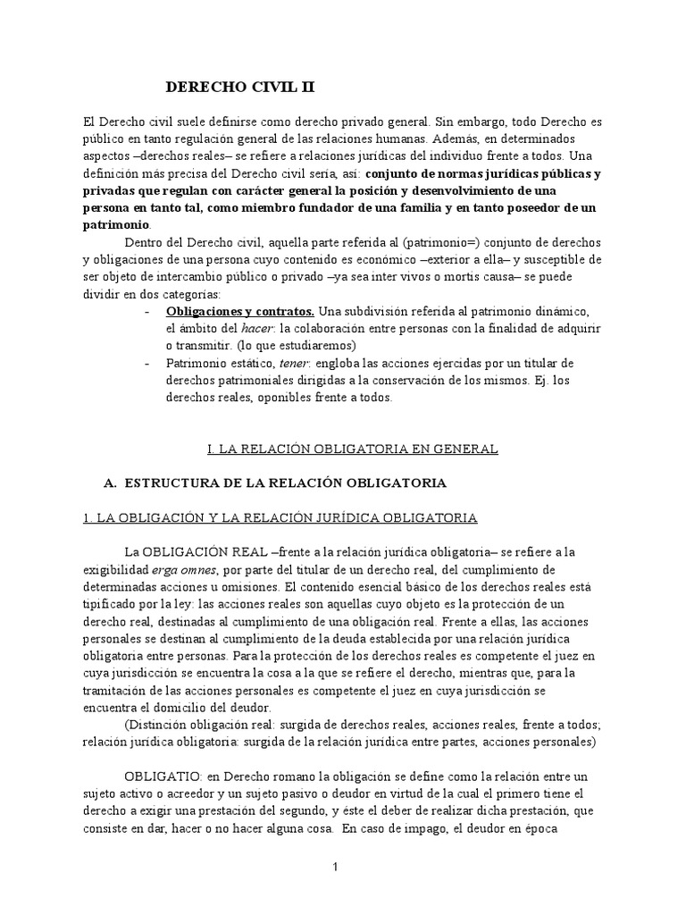 Derecho Civil Ii | PDF | Pagos | Donación