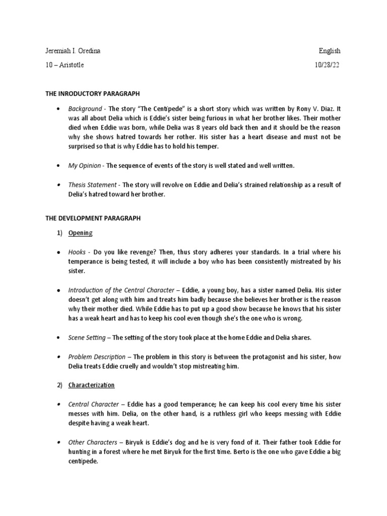 Short Story Critique | PDF