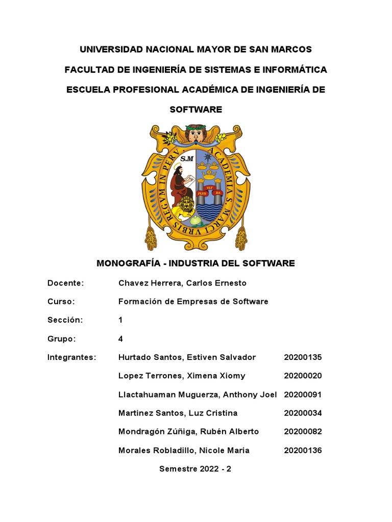 Grupo 4 - Monografía - Industria Del Software | PDF | Computación en la nube | Software