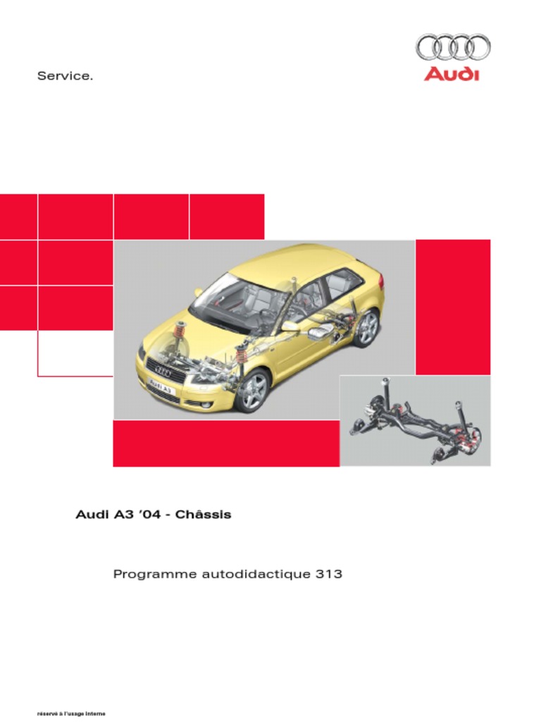 SSP 313 Audi A3 '04 - Châssis | PDF | Véhicules | Machine