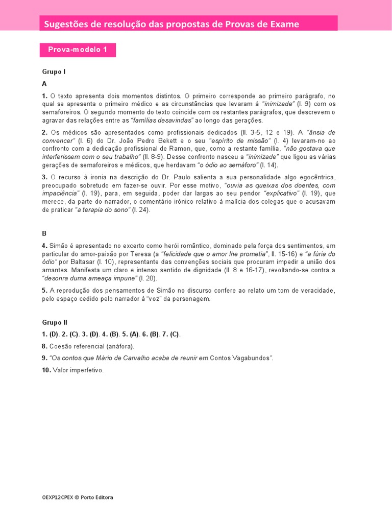 Solucoes Prova Modelo 1 | PDF