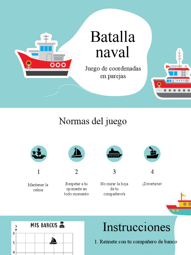 Instrucciones para jugar Batalla Naval | PDF