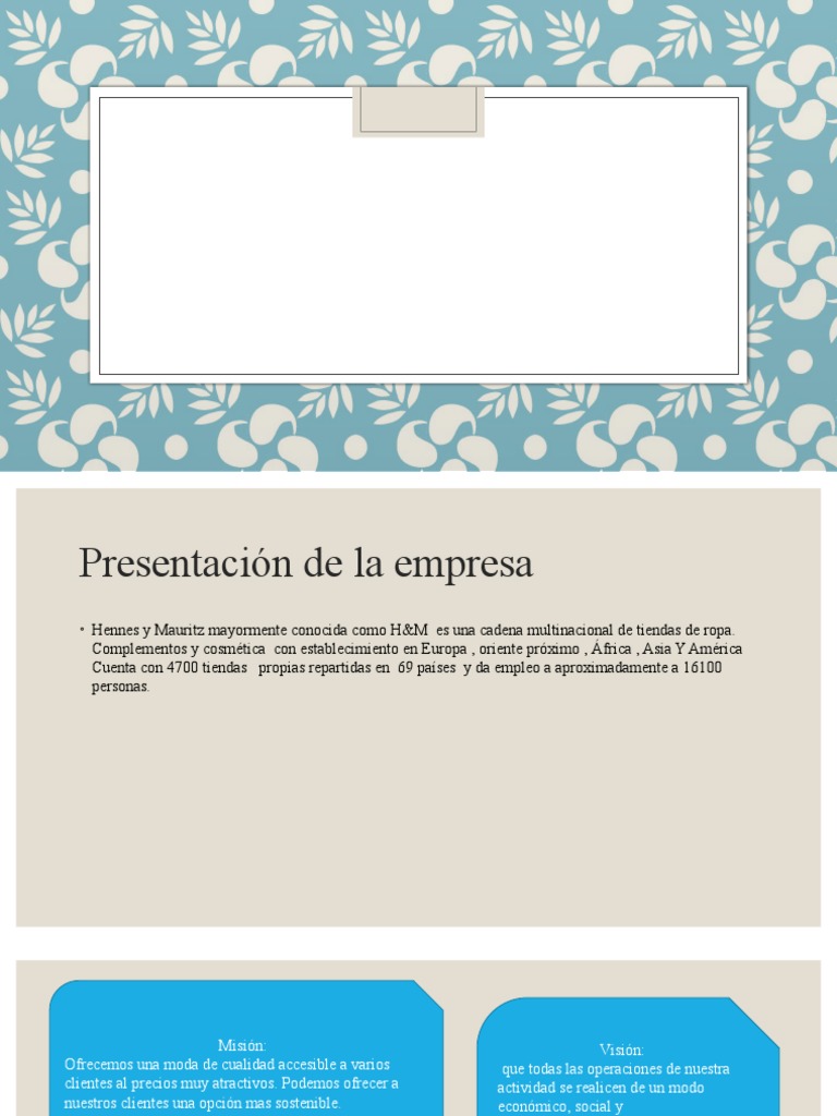 Gestion de Ventas Sem 4 | PDF | H&M | Marketing