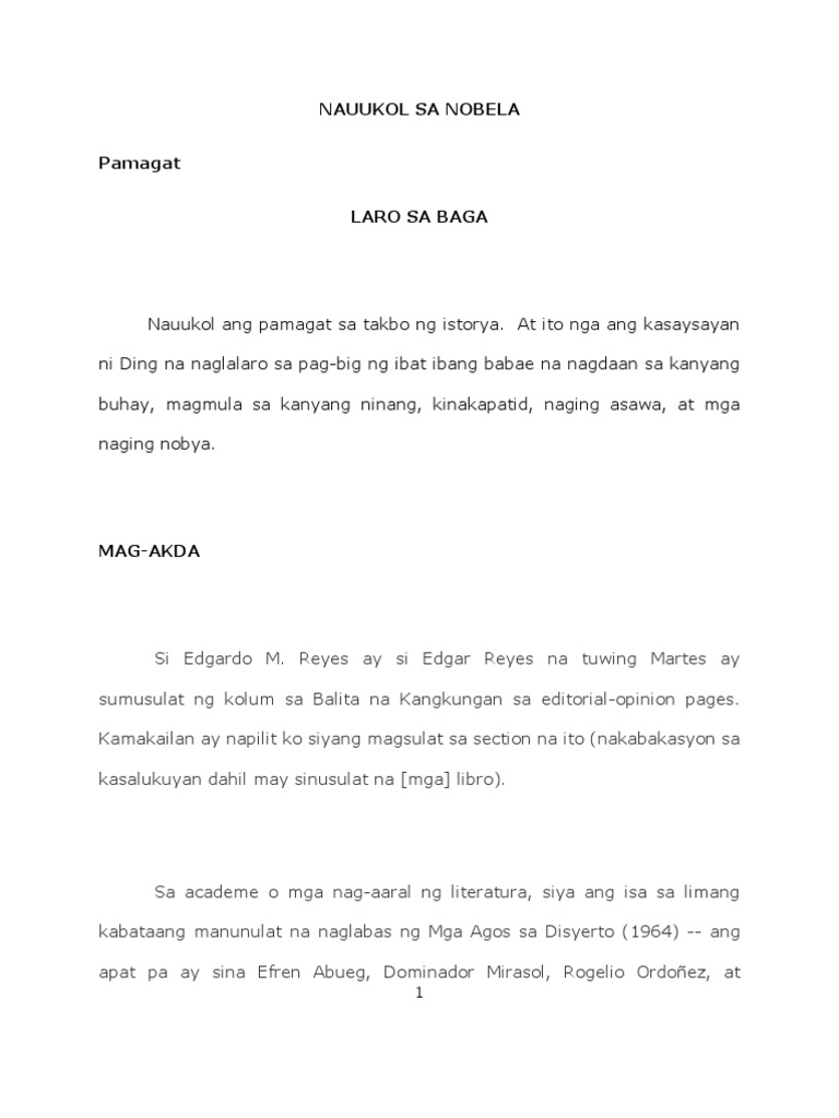 Book-Laro Sa Baga | PDF