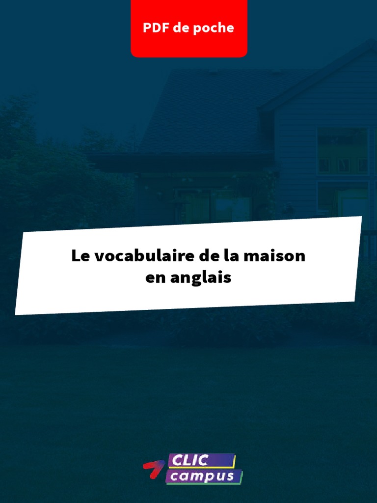 Vocabulaire Anglais de la Maison | PDF | Furniture | Architectural Elements