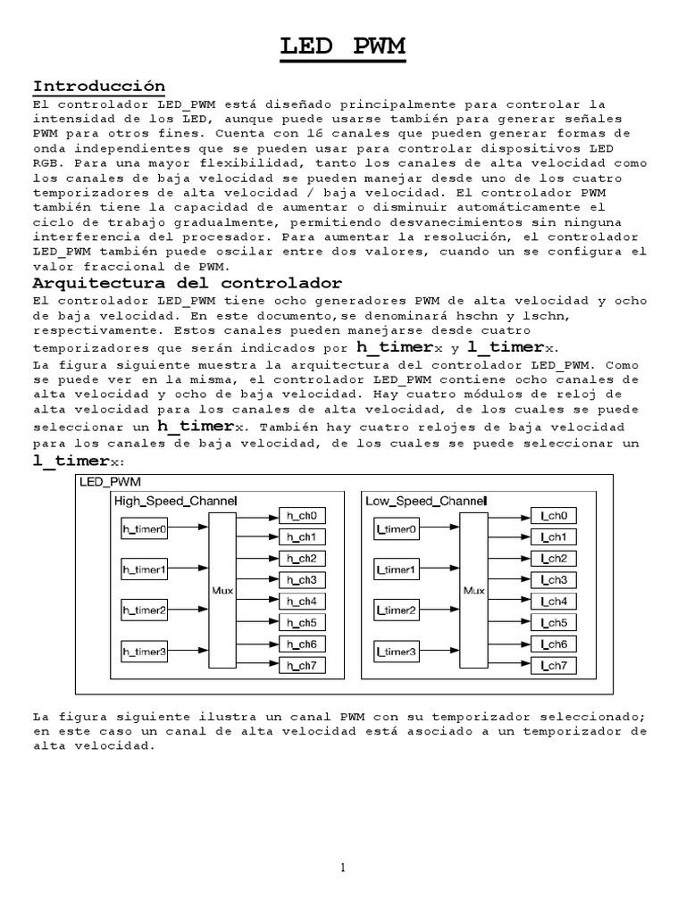 Esp32 Pwm Led Pdf Diodo Emisor De Luz Frecuencia