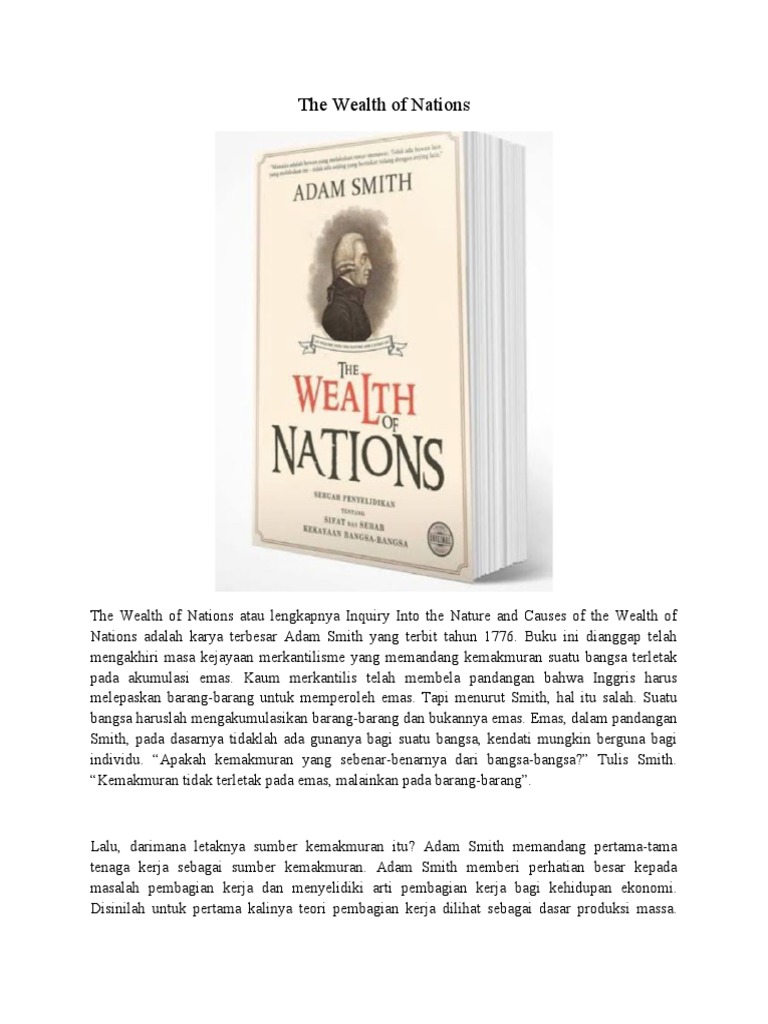 The Wealth of Nations | PDF