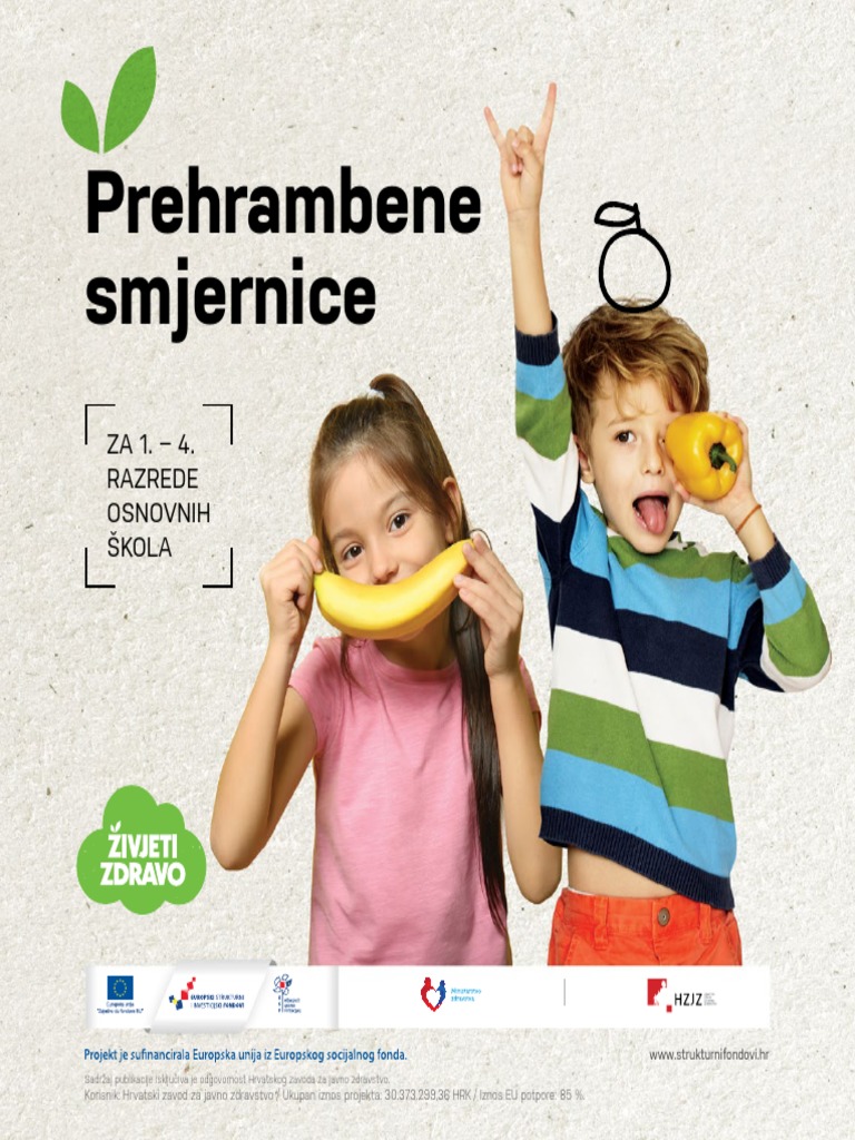 Prehrambene Smjernice Od 1. 4.razred OŠ | PDF
