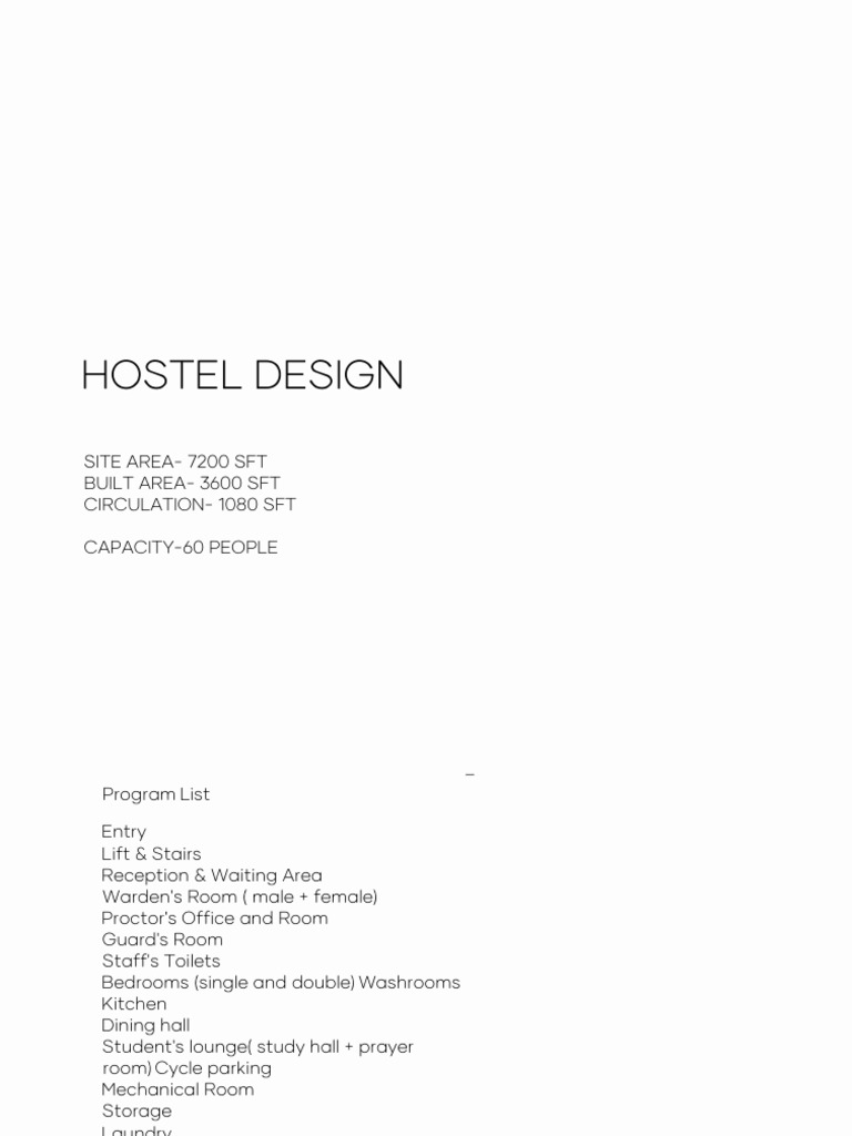 Hostel Anthropometric Study | PDF