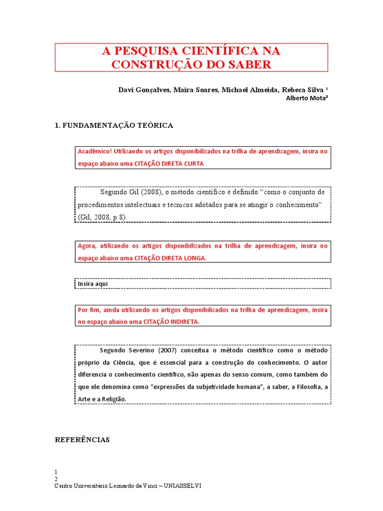 Paper Pesquisa Cientifica | PDF