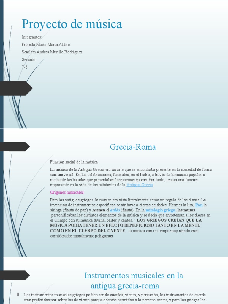 Proyecto de Música Fio | PDF