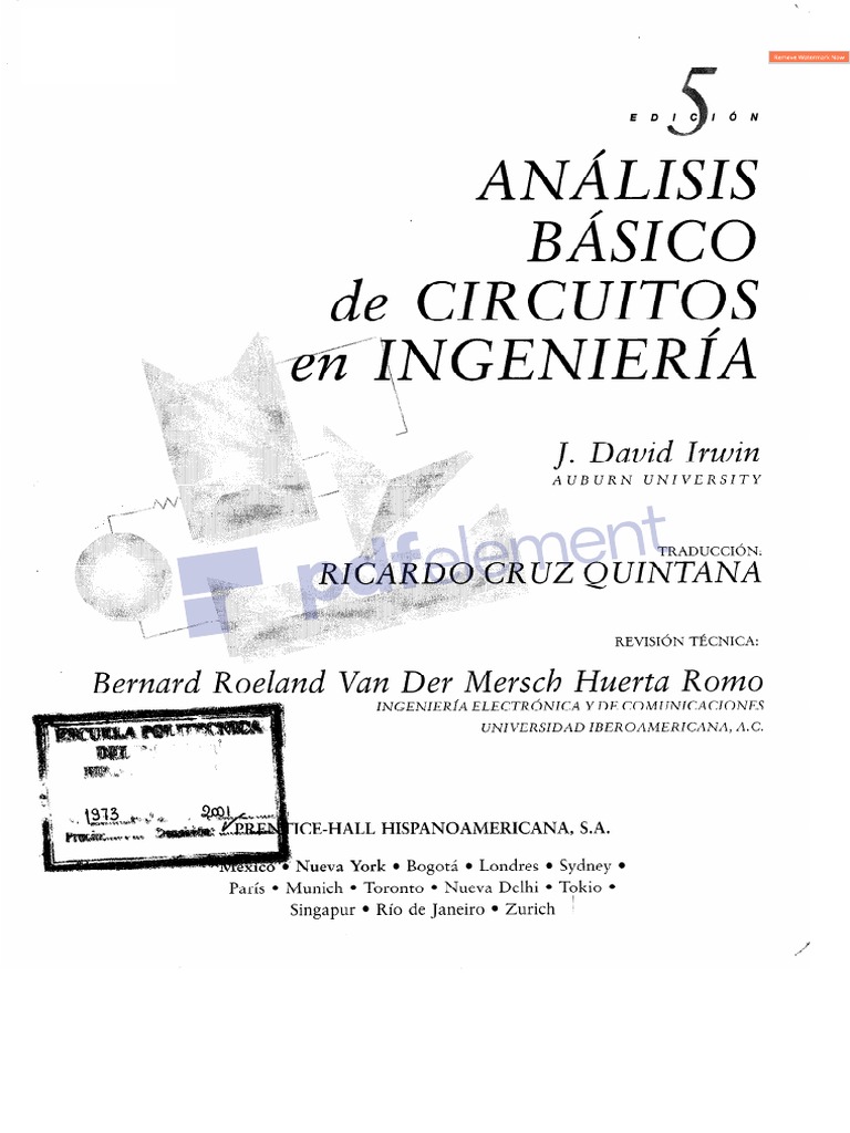 Análisis Básico de Circuitos en Ingeniería Irwin | PDF