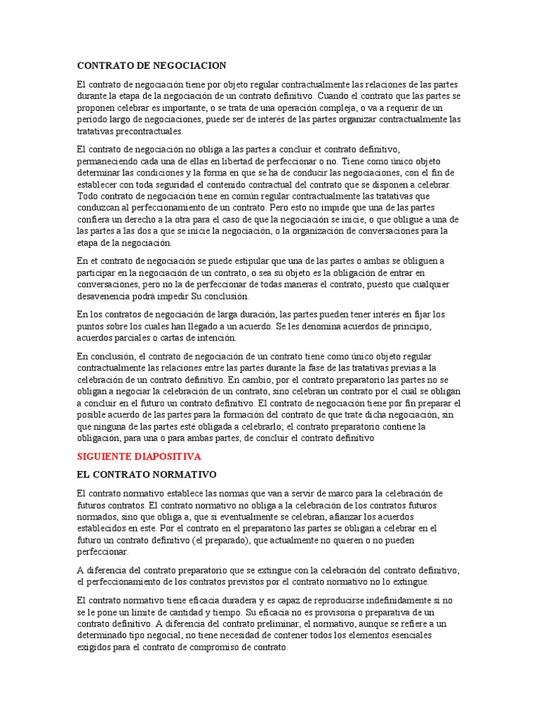 Contratos de Negociación y Normativos | PDF | Negociación | Justicia