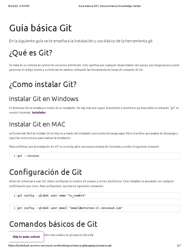 Guia Basica Git Knowledge | PDF | Mac OS | Software