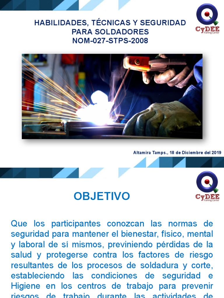 Seguridad en Soldadura y Corte NOM-027-STPS | PDF | Soldadura | Construcción