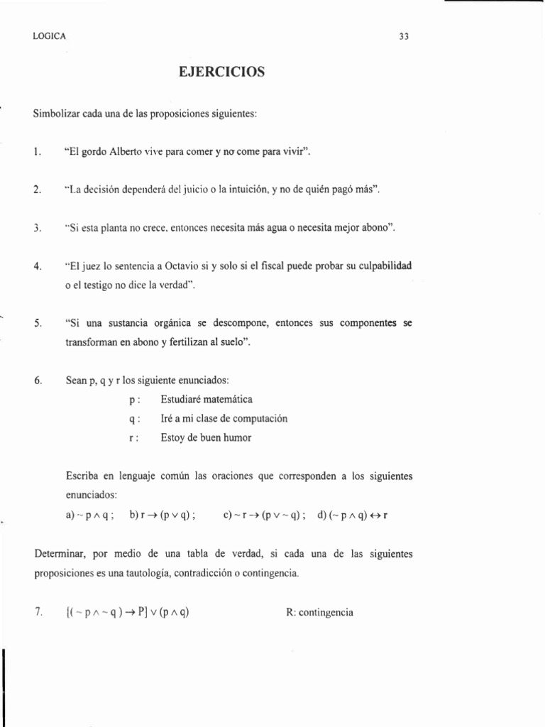 Practica 1 | PDF | Proposición | Verdad