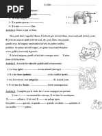 Tableau Décrire Un Animal | PDF | Chats | Chevaux