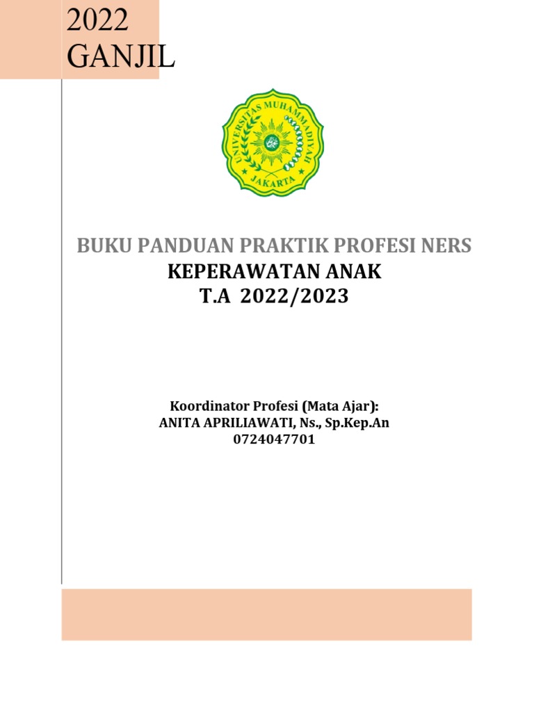 BPKM Kep Anak 2022-1 | PDF | Bisnis | Kesehatan Holistik