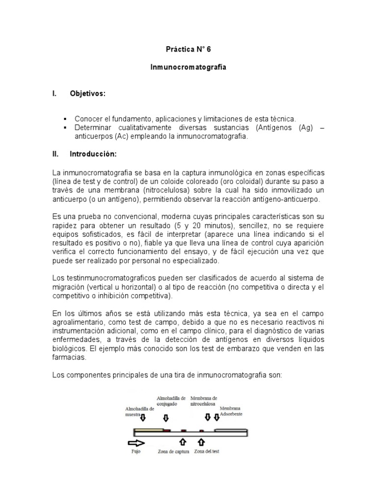 Practica N 6 Inmunocromatografia | PDF | Especialidades Medicas | Biología