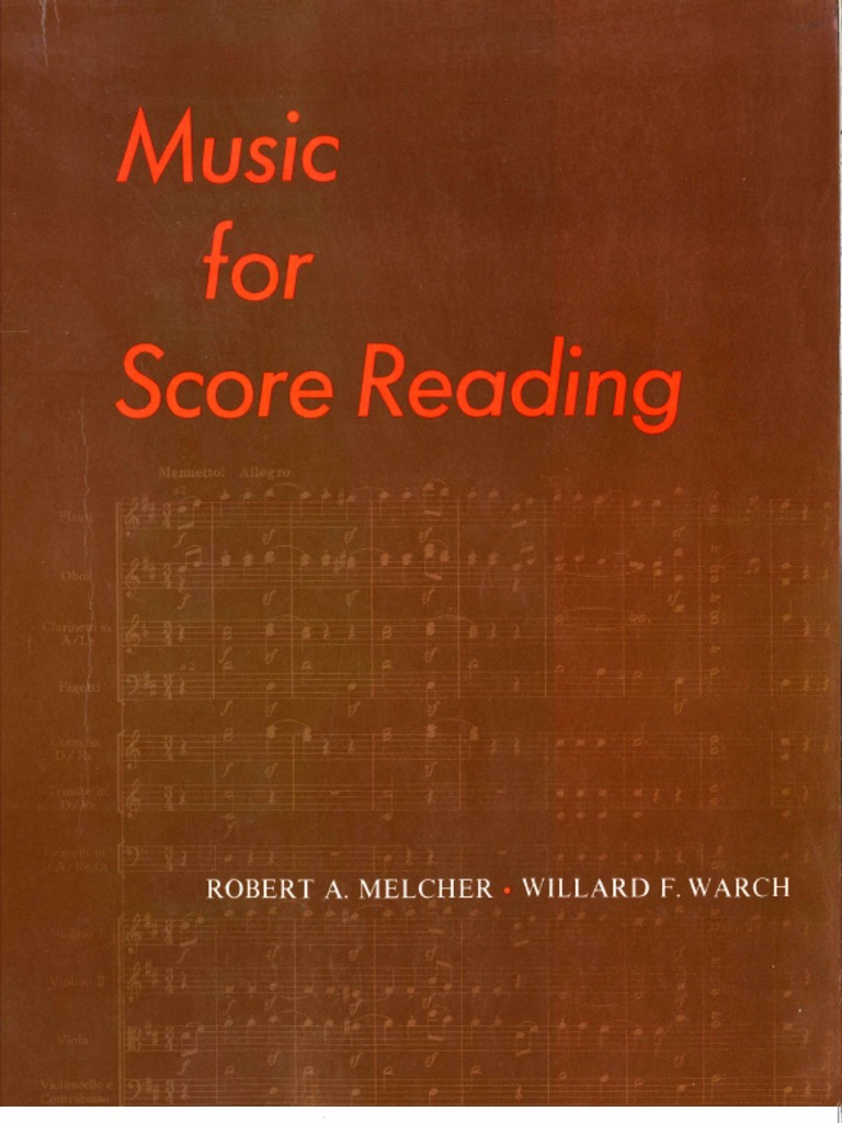 Music For Score Reading Robert A. Melcher | PDF
