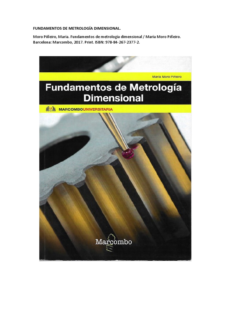 Fundamentos de Metrología Dimensional | PDF