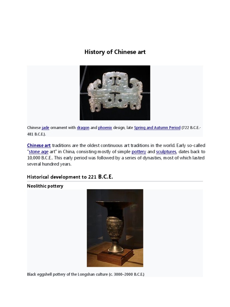 History of Chinese Art | PDF | Tang Dynasty | Chinese Poetry