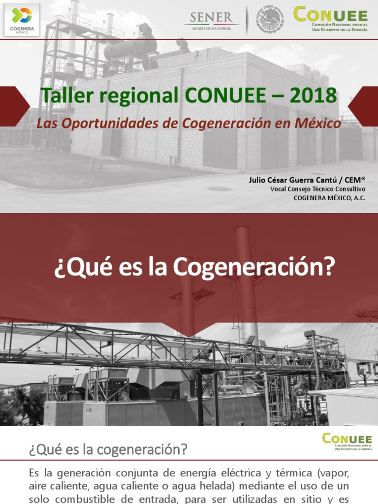 CONUEE (2018) Oportunidades CHP México | PDF | Cogeneración ...