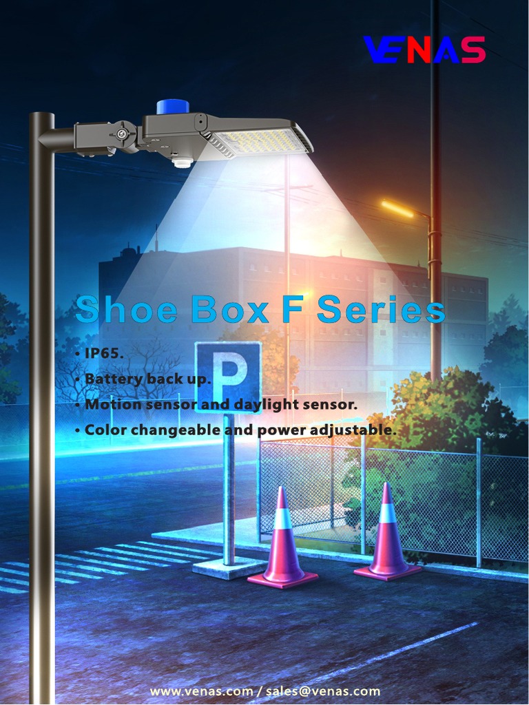 Outdoor LED Shoe Box Light for Parking Lots & Wide Areas | PDF ...