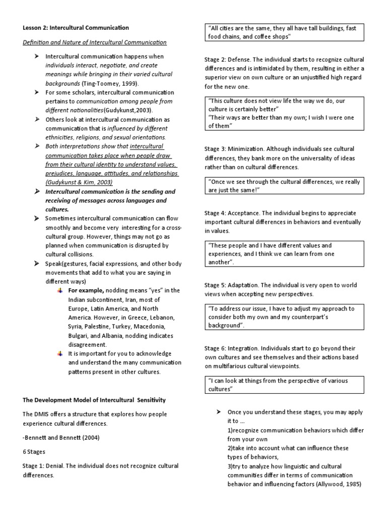 Intercultural Communication Guide | PDF | Communication | Cross ...