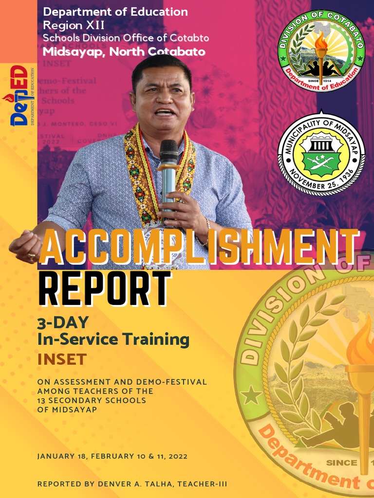 Midsayap In-Service Training Report | PDF | Teachers