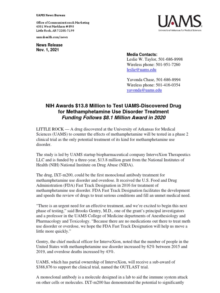 Rel Meth Outlast Trial Grant Final | PDF | Medical Specialties | Life ...