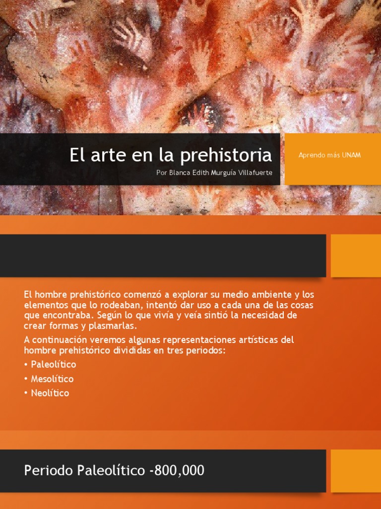 El Arte En La Prehistoria Presentación Pdf