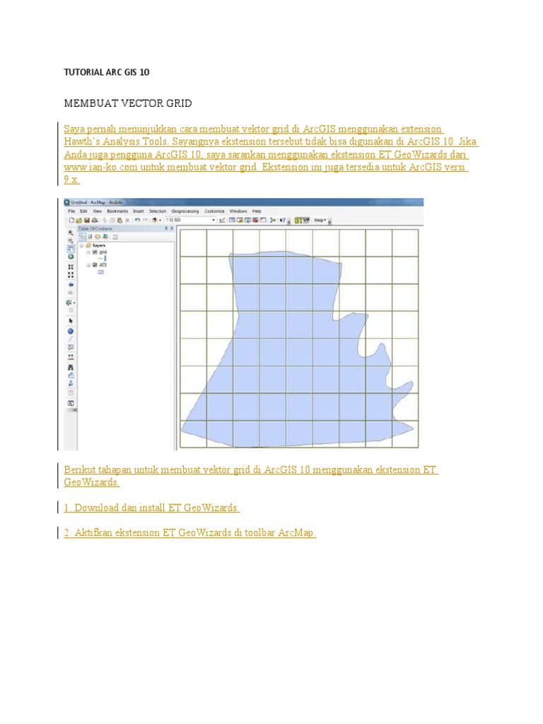Tutorial Arc Gis 10 | PDF