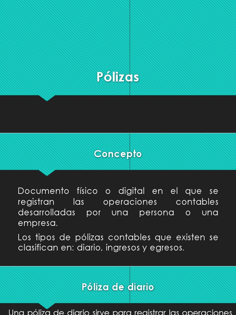 Pólizas | PDF