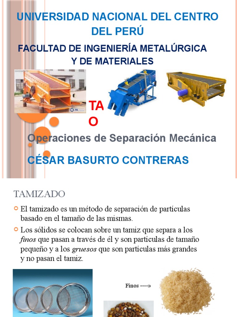 Tamizado Zaranda | PDF