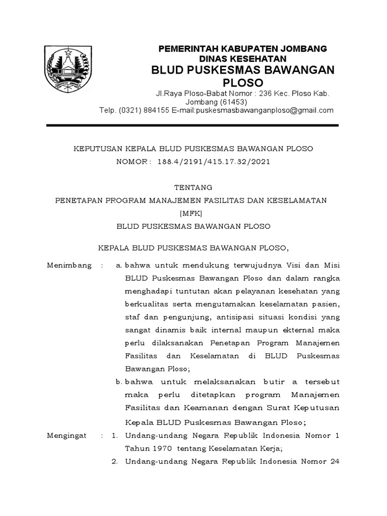 SK Program MFK | PDF | Pengembangan Diri
