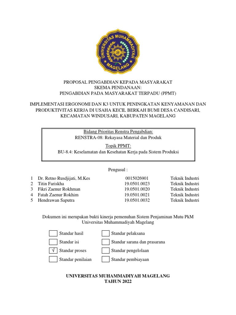 Contoh Proposal PPMT Fix | PDF