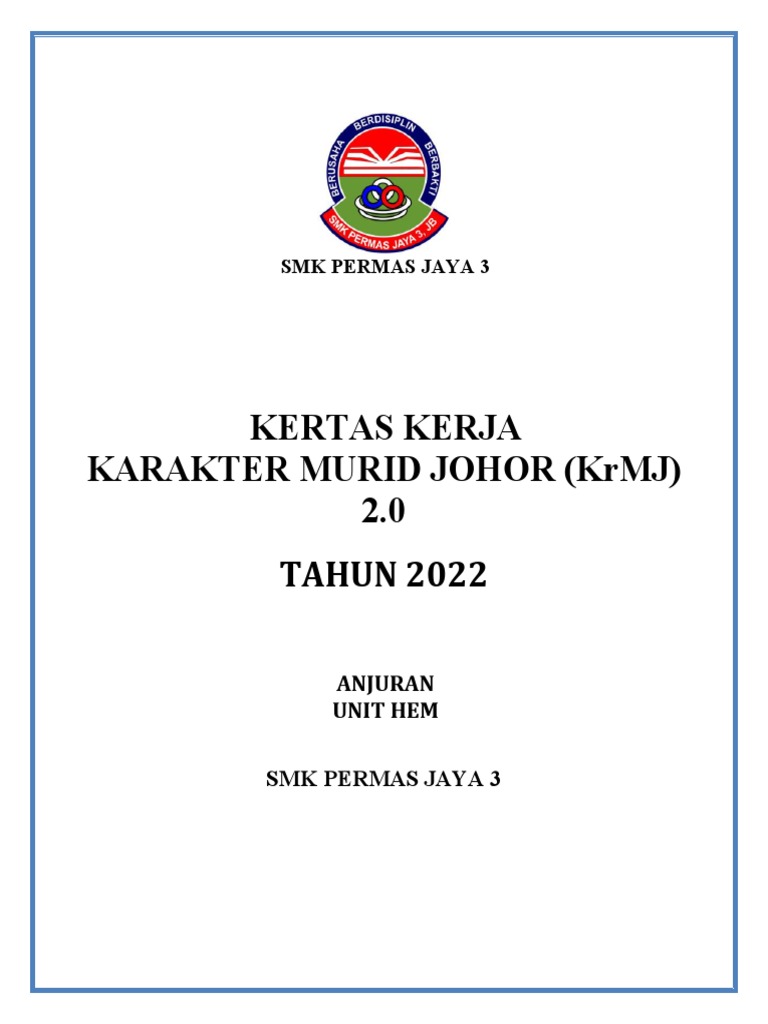 KERTAS KERJA KRMJ 2022-EDITED2 | PDF
