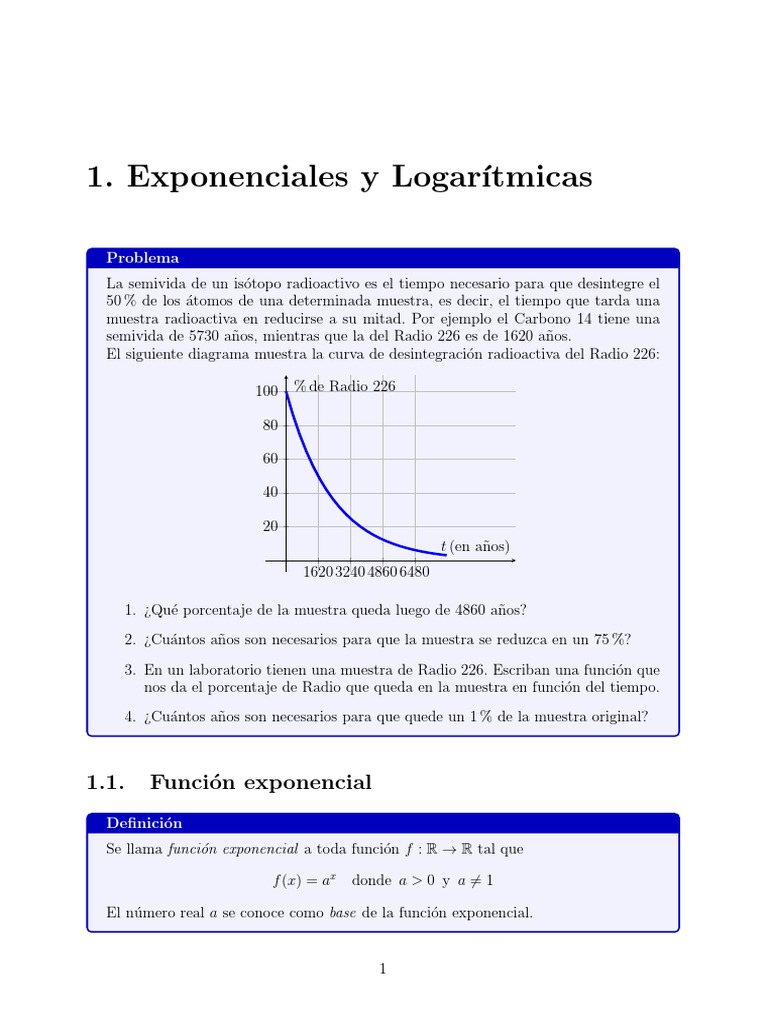 5 Exponenciales y Logaritmicas | PDF | Logaritmo | Función (Matemáticas)