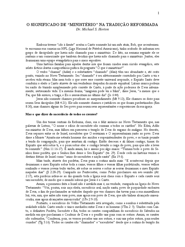 O Significado de "Ministério | PDF | Jesus | Igreja cristã