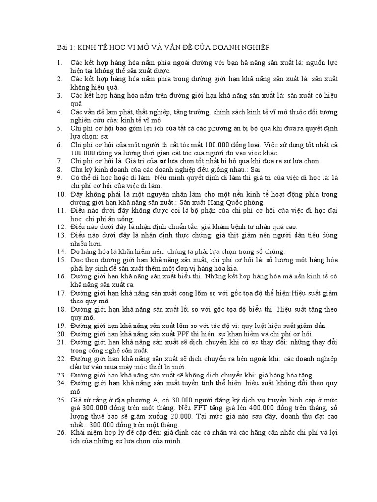 Ôn tập KTVM | PDF